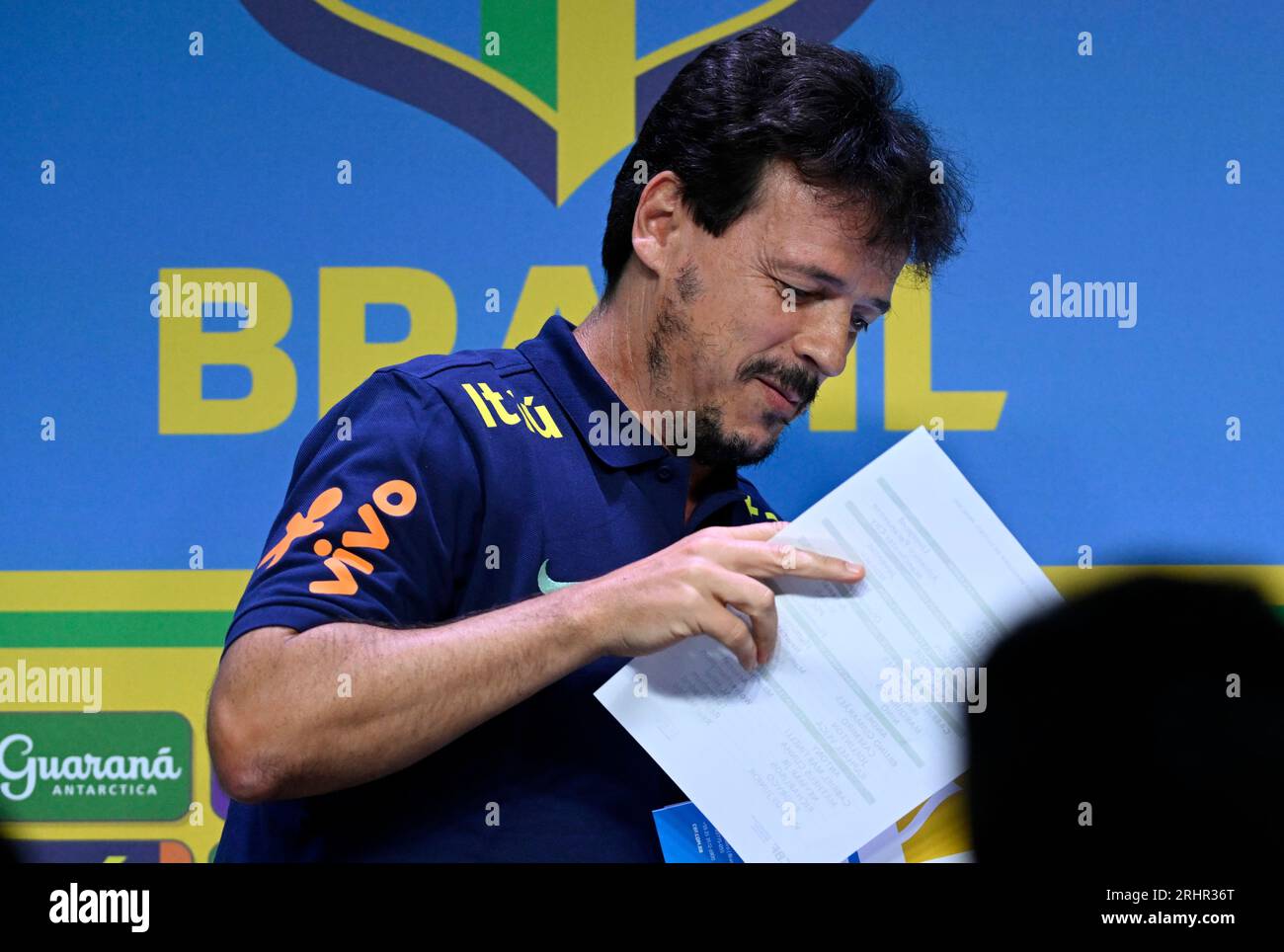 The new coach of the Brazilian national soccer team, Fernando Diniz ...