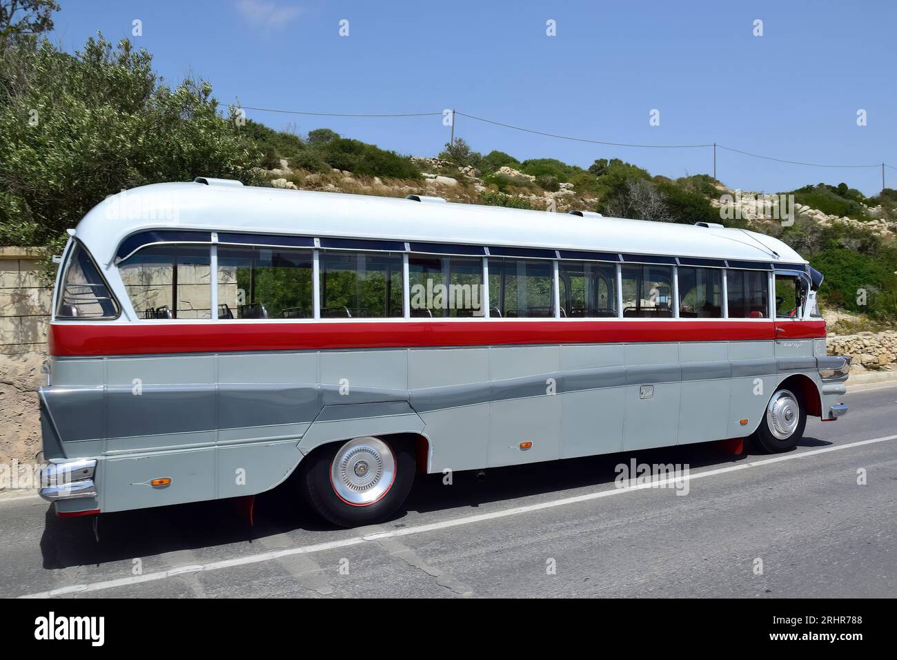 Old Bedford Bus, Wied Iz Zurrieq, Malta, Europe Stock Photo - Alamy
