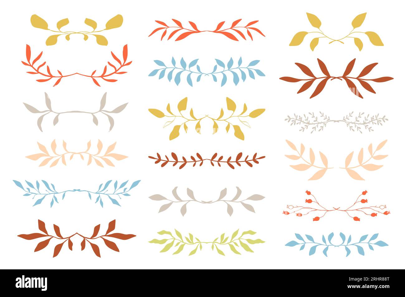 Botanical divider clipart Cut Out Stock Images & Pictures - Alamy