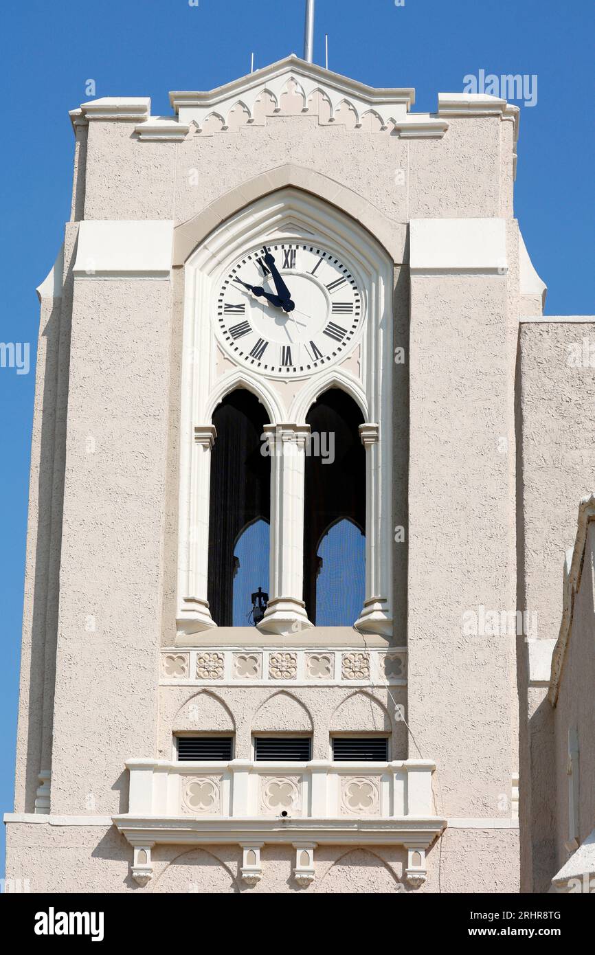 OLYMPIA FIELDS, IL - AUGUST 18: The iconic clock which sits high as the ...