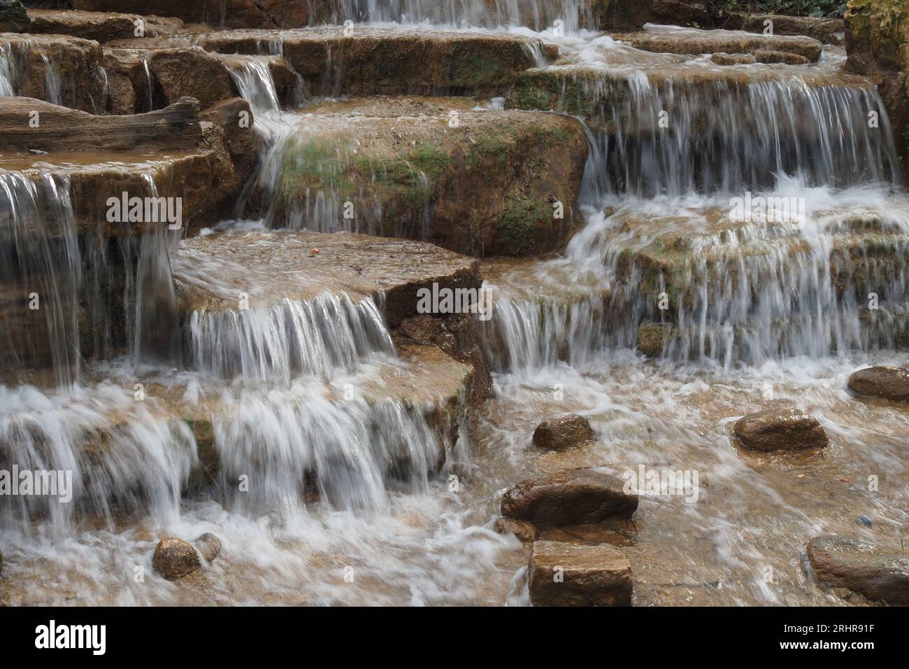 slow motion of Waterfall In a natural park singapore Stock Photo - Alamy