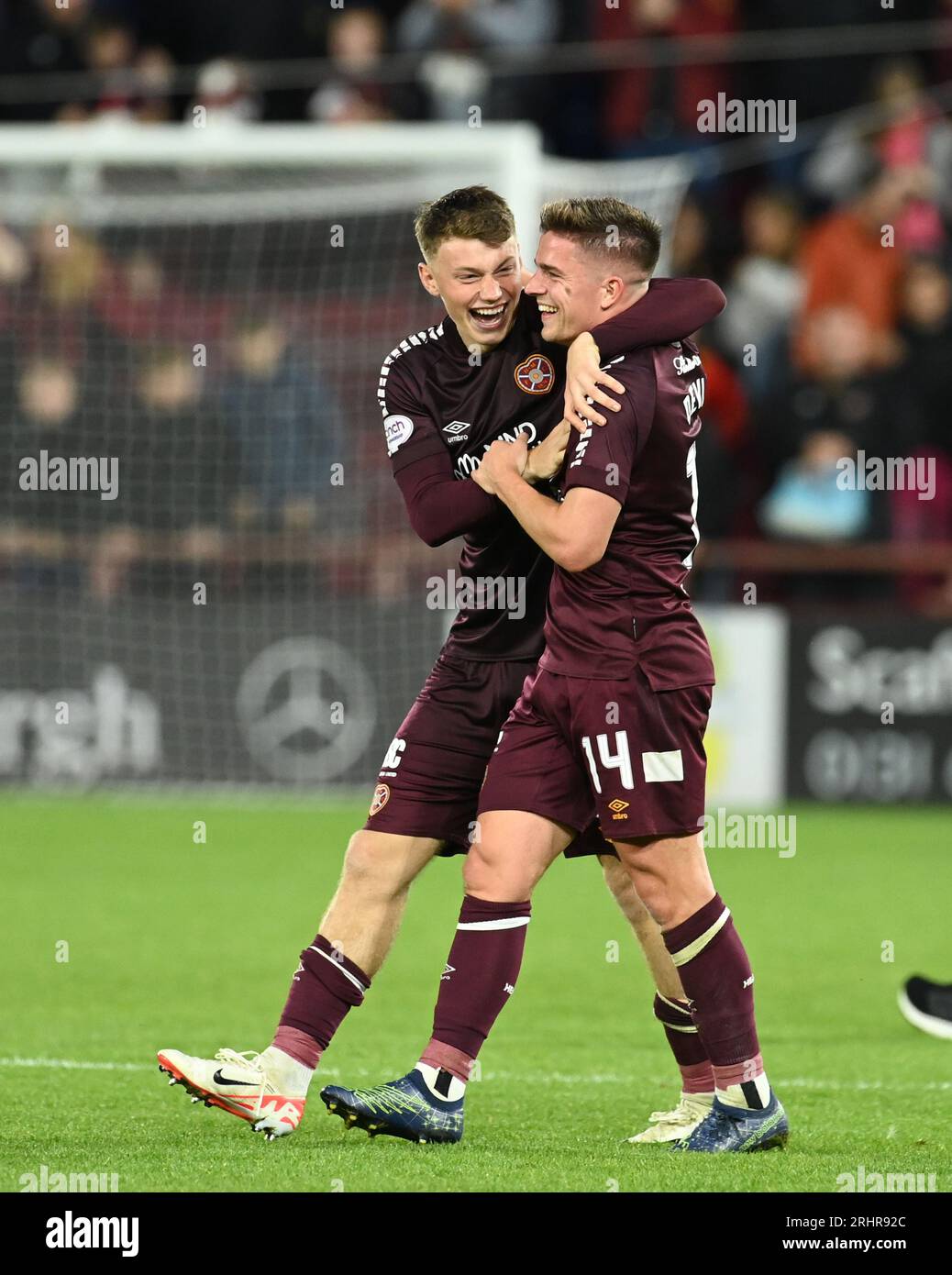 Tynecastle Park. Edinburgh.Scotland.UK, 17th Aug 23 Hearts v Rosenborg UEFA Europa Conference ...