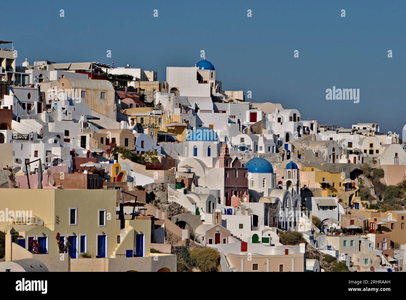 Santorini roofs hi-res stock photography and images - Alamy
