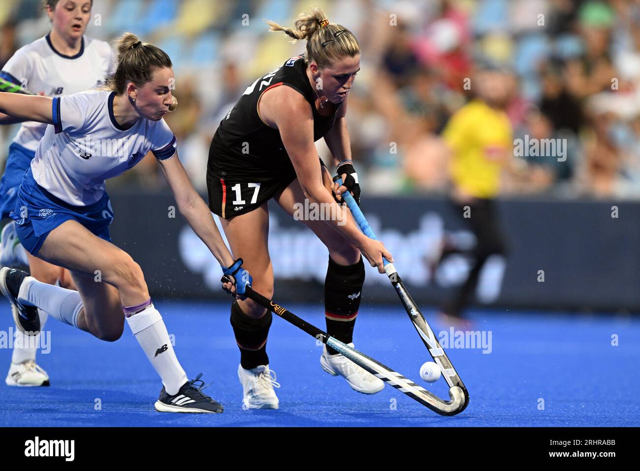 18 August 2023, North Rhine-Westphalia, Mönchengladbach: Field hockey ...
