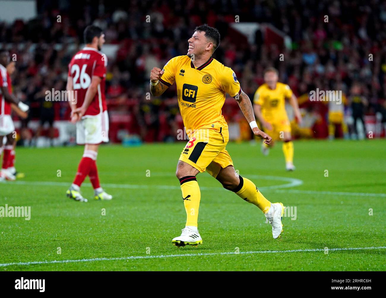 Sheffield United's Gustavo Hamer celebrates scoring their side's first ...