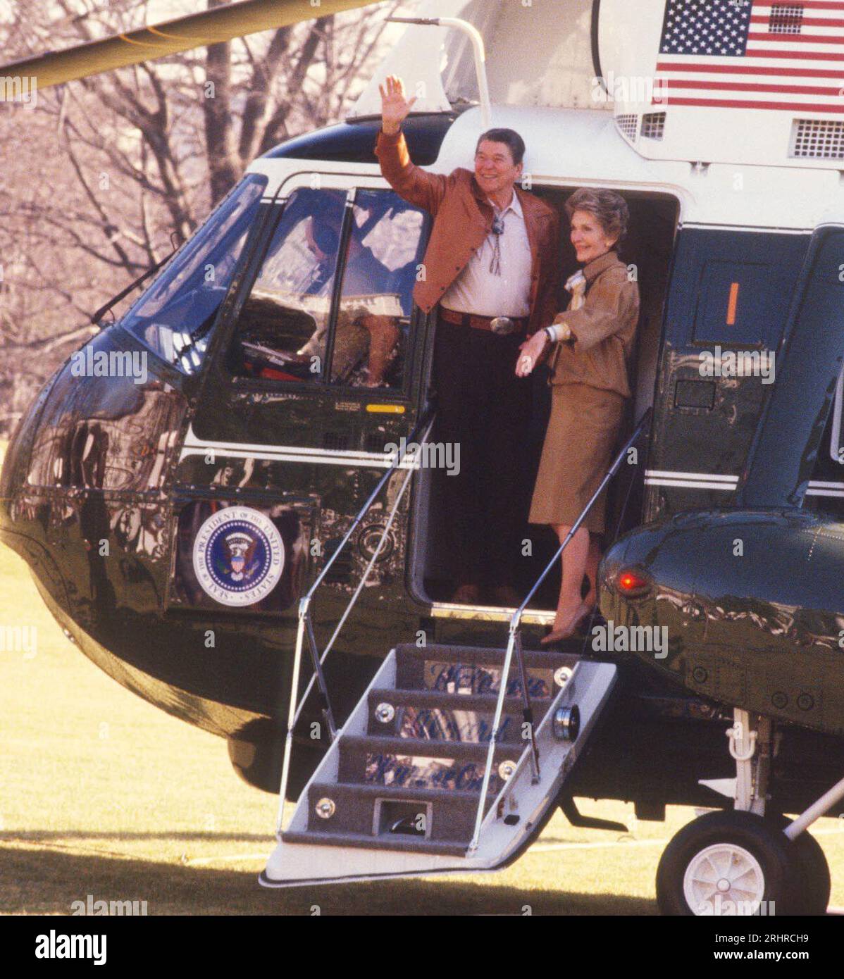1988 Ronald Reagan Nancy Reagan John Barrett/PHOTOlink.net Stock Photo ...