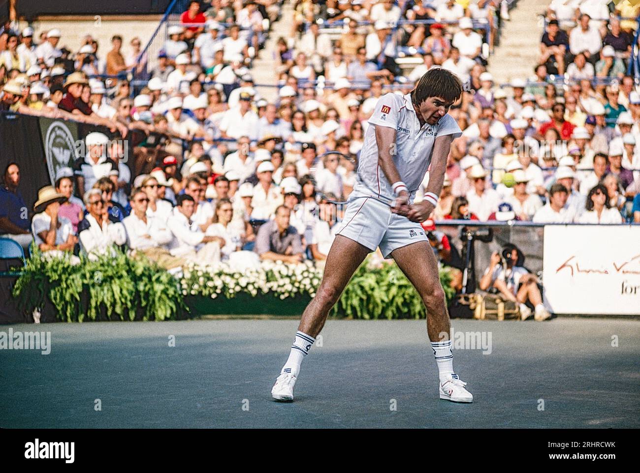 Jimmy Connors (USA) Men's Singles champion at the 1983 US Open Tennos ...