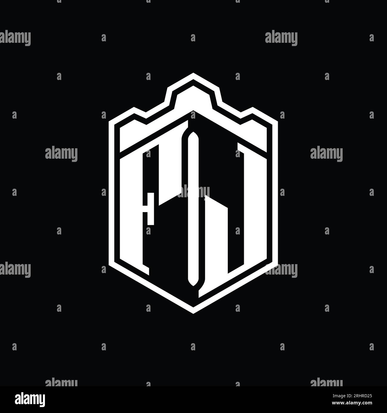 Fj gaming logo hi-res stock photography and images - Alamy