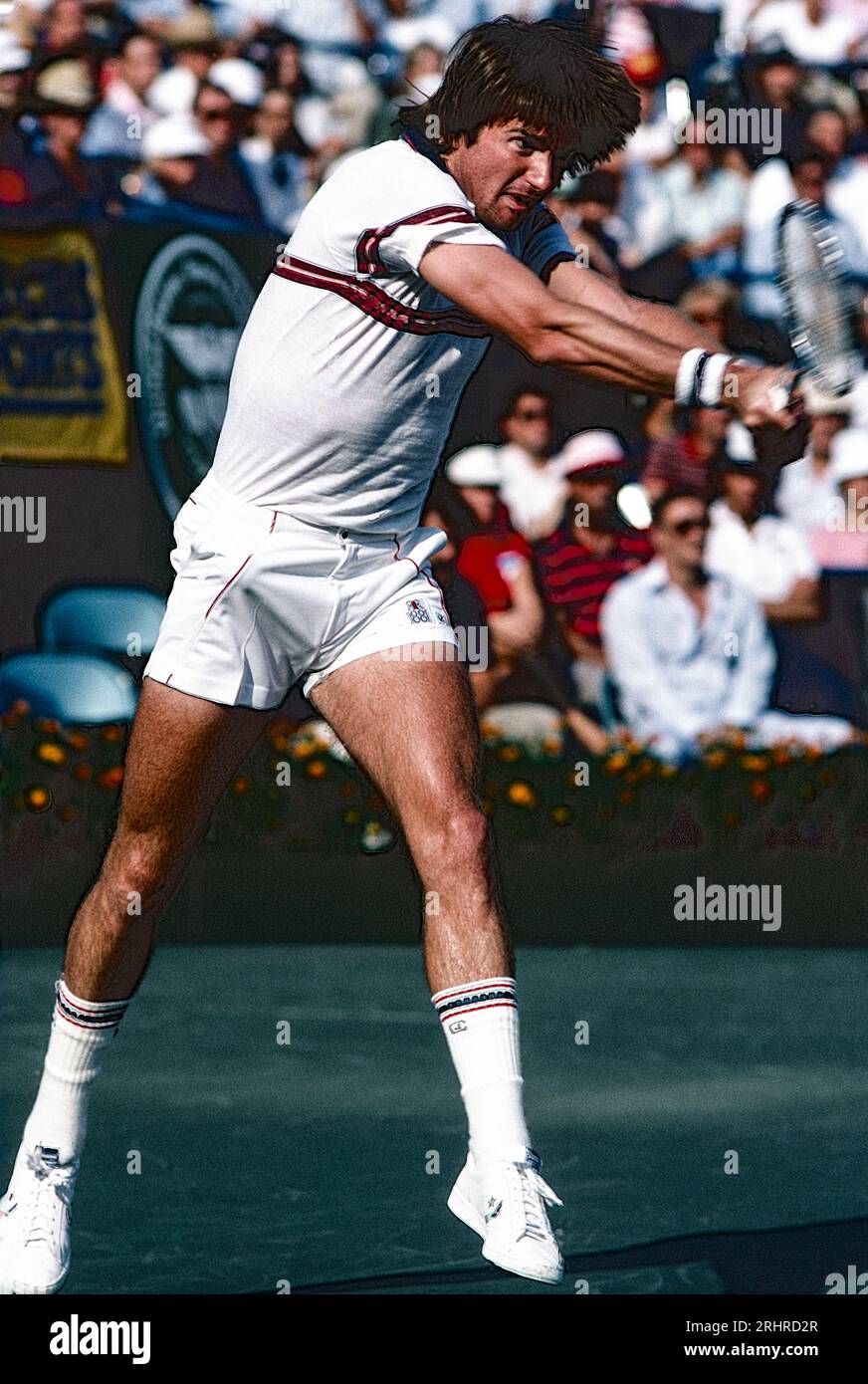 Jimmy Connors (USA) competing at the 1982 US Open Tennos Stock Photo ...