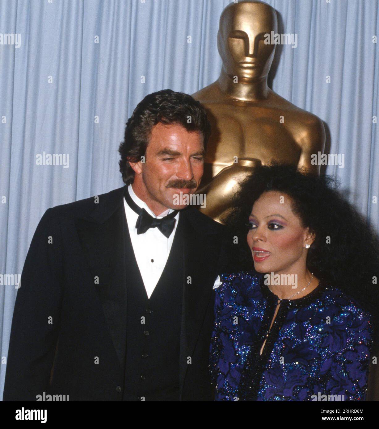 1985 Tom Selleck Diana Ross John Barrett/PHOTOlink. Photo via Credit ...