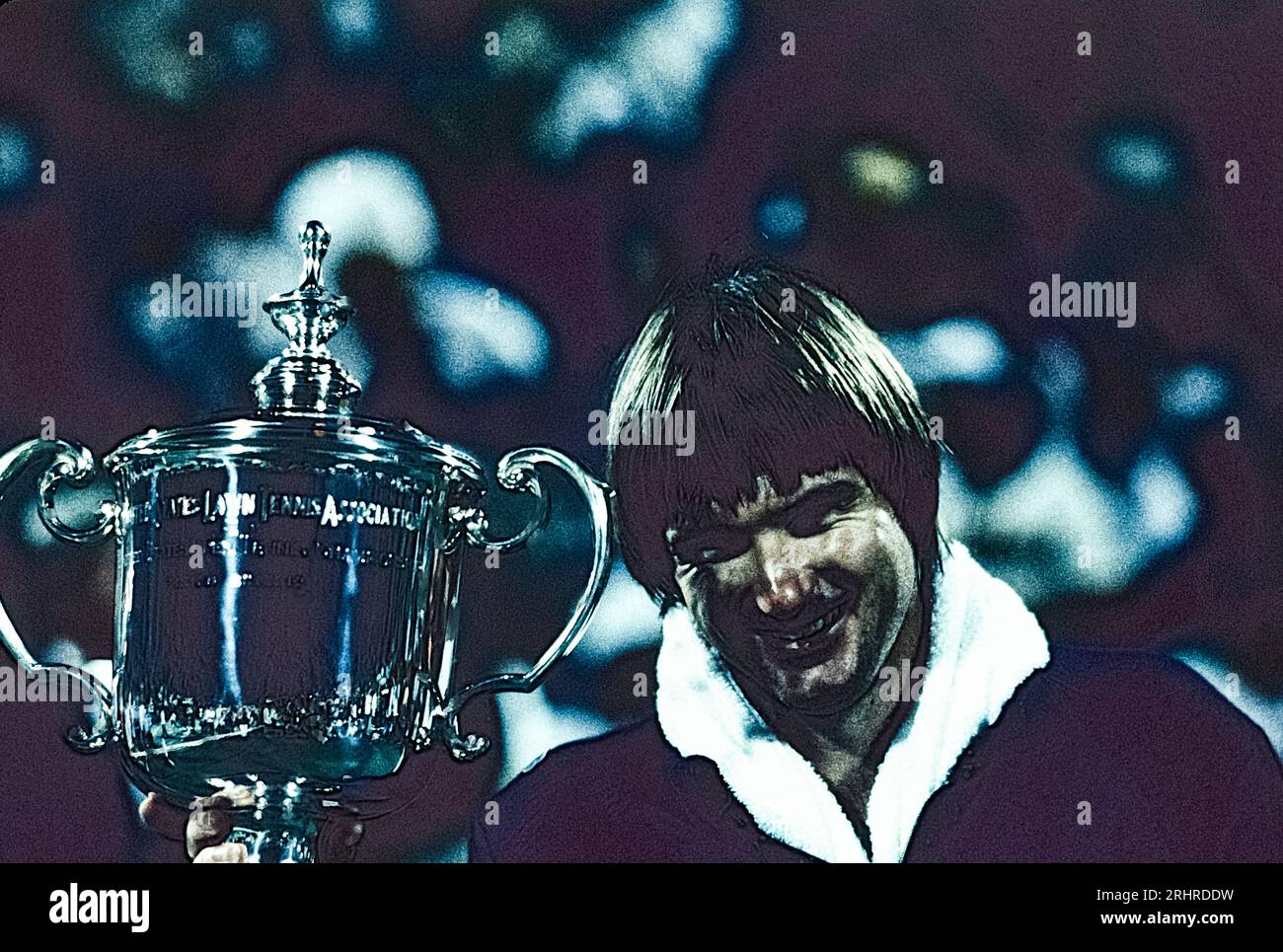 Jimmy Connors (USA) competing at the 1982 US Open Tennos Stock Photo ...