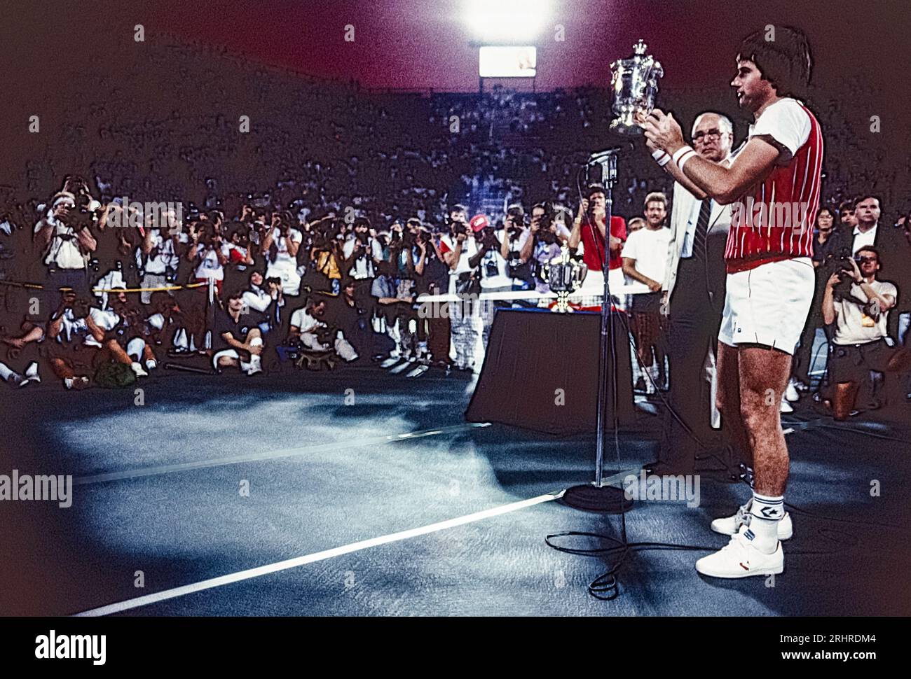 Jimmy Connors (USA) Men's Singles champion at the 1983 US Open Tennos ...