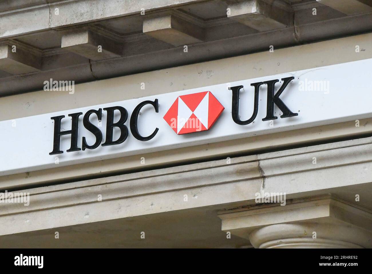 Dorchester, Dorset, UK. 18th August 2023. General view of the HSBC UK ...