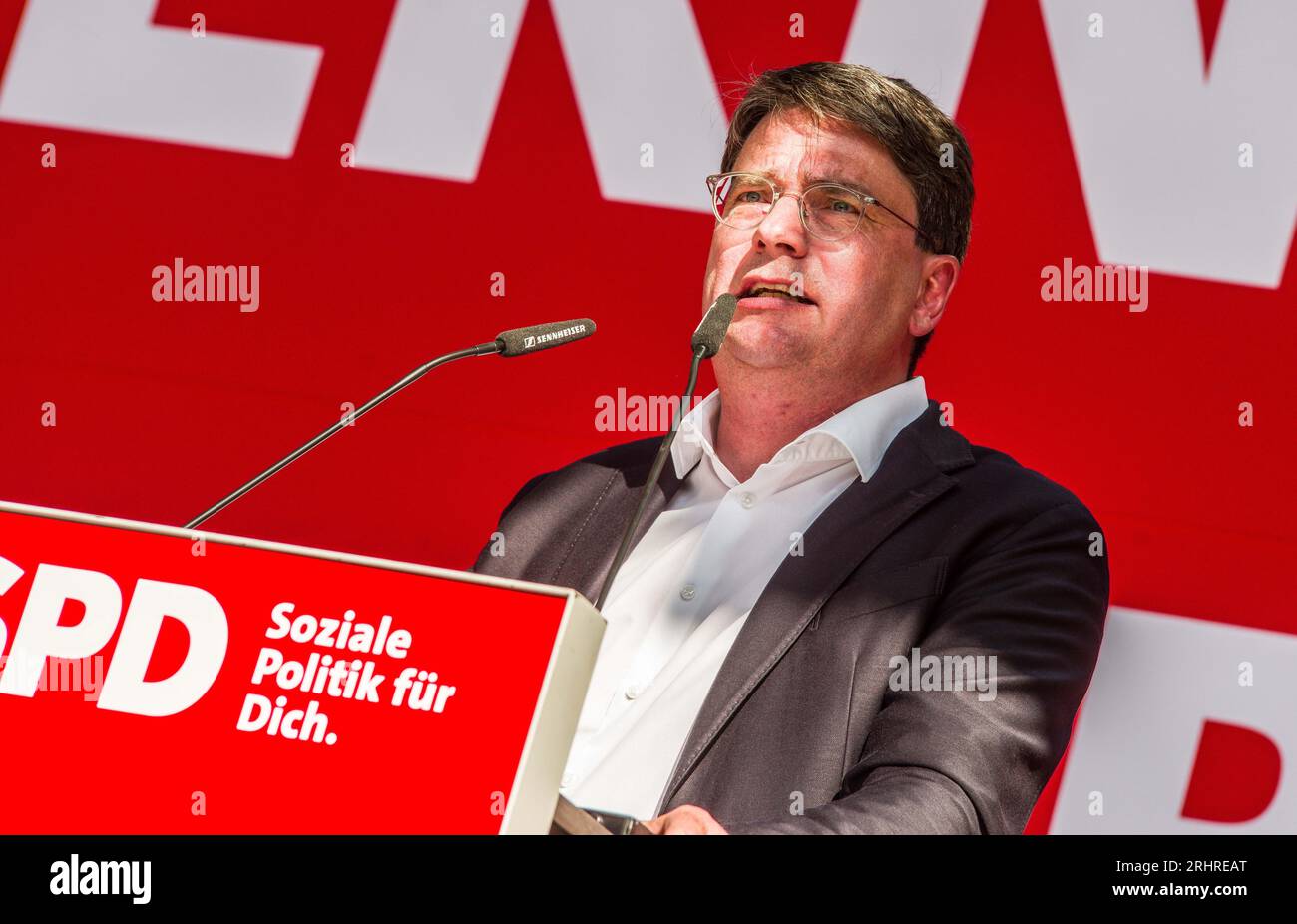 Munich, Bavaria, Germany. 18th Aug, 2023. FLORIAN VON BRUNN of the SPD ...