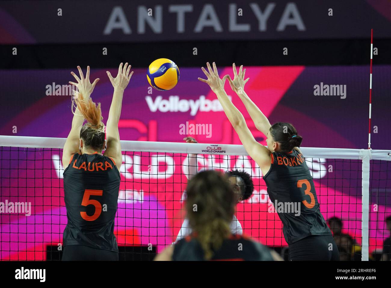 ANTALYA, TURKIYE - DECEMBER 18, 2022: Laura Heyrman and Tijana Boskovic ...