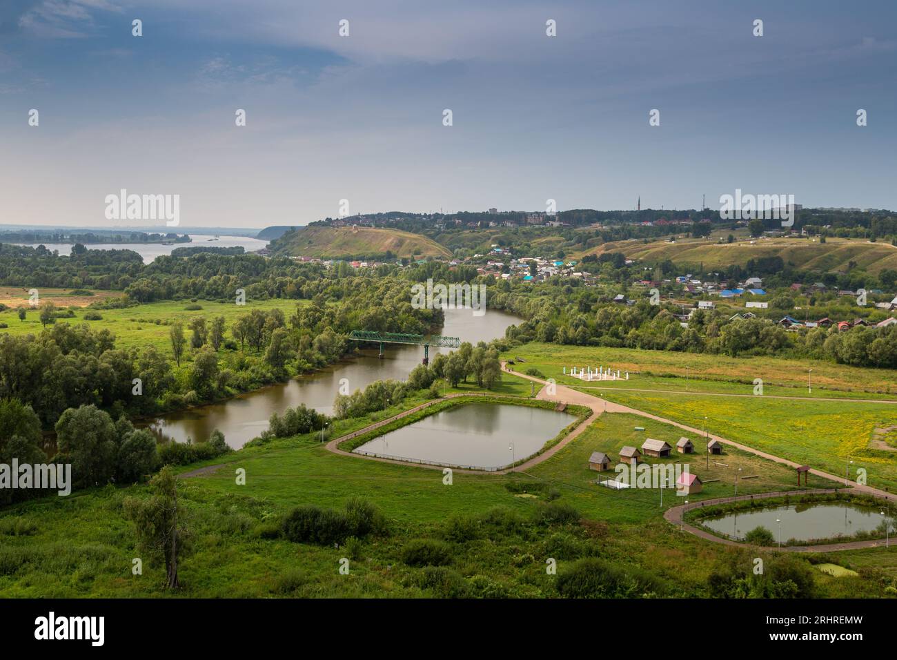 The famous Shishkin ponds in Yelabuga. Tatarstan Stock Photo - Alamy