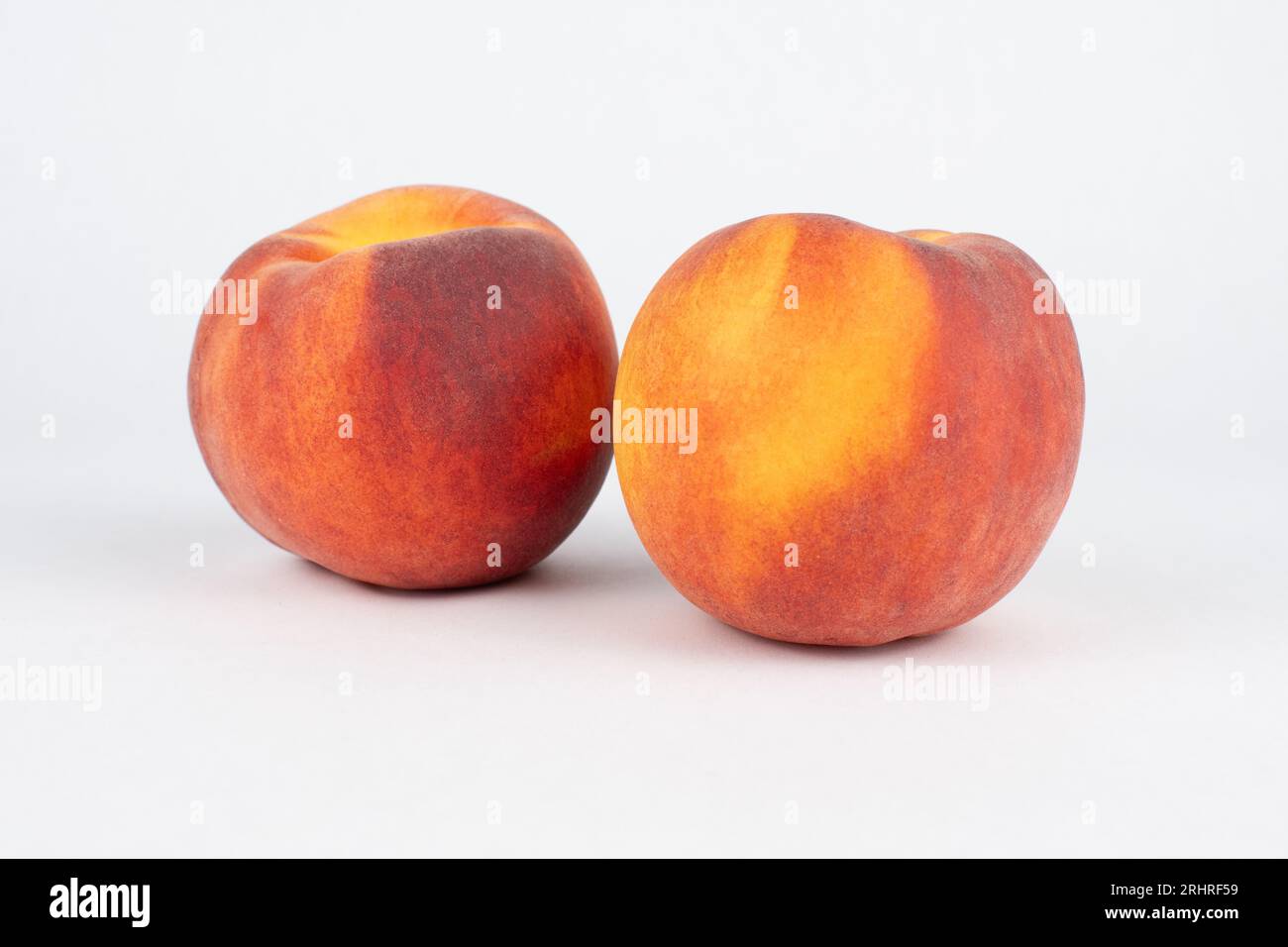 Isolated stone fruit peaches white background Stock Photo - Alamy