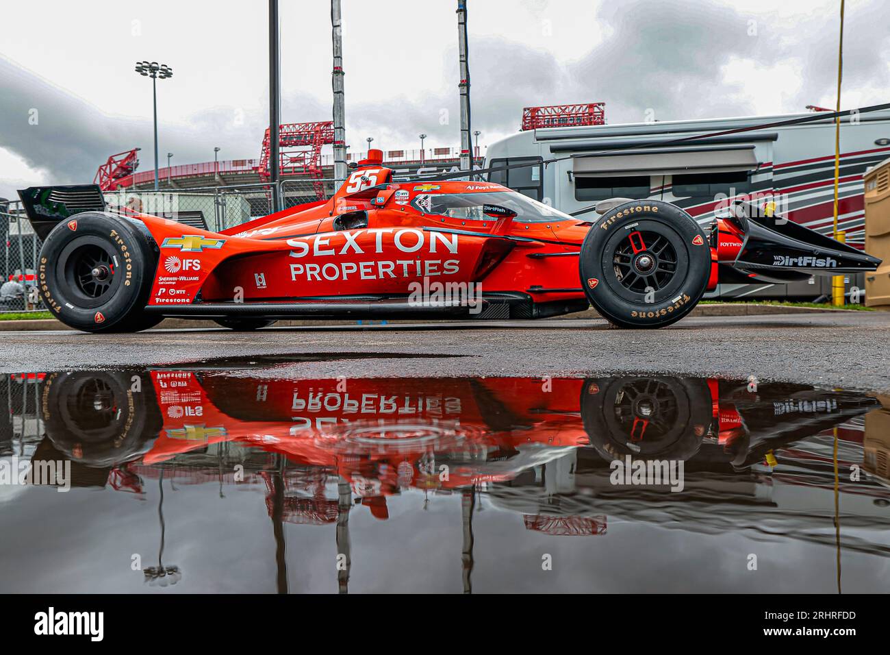 Nashville, TN, USA. 4th Aug, 2023. Crew members of AJ Foyt Racing ...