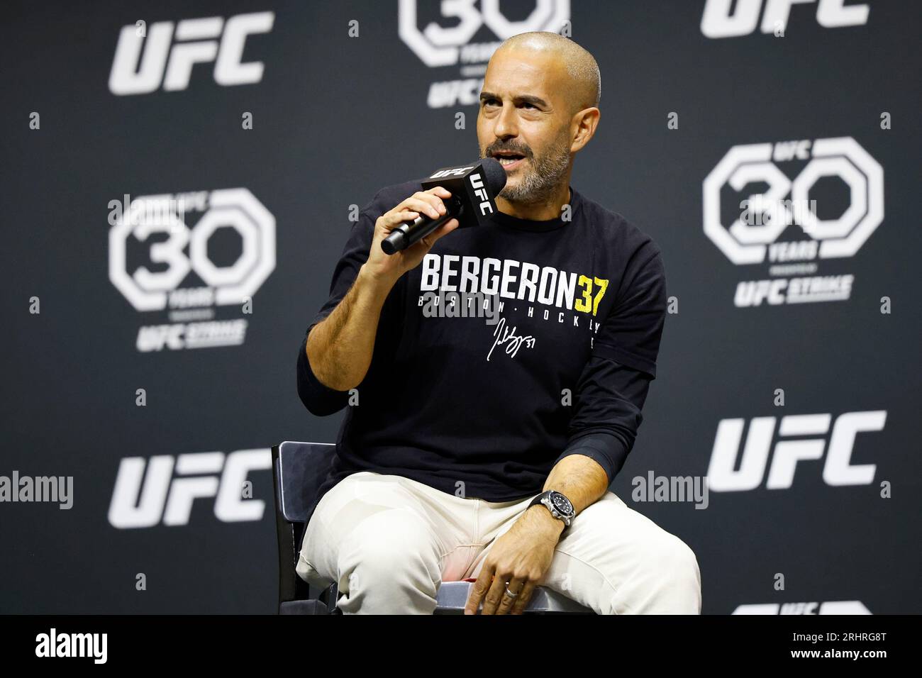 Jon Anik hosts a 30th anniversary Q&A before the UFC 292 mixed martial ...