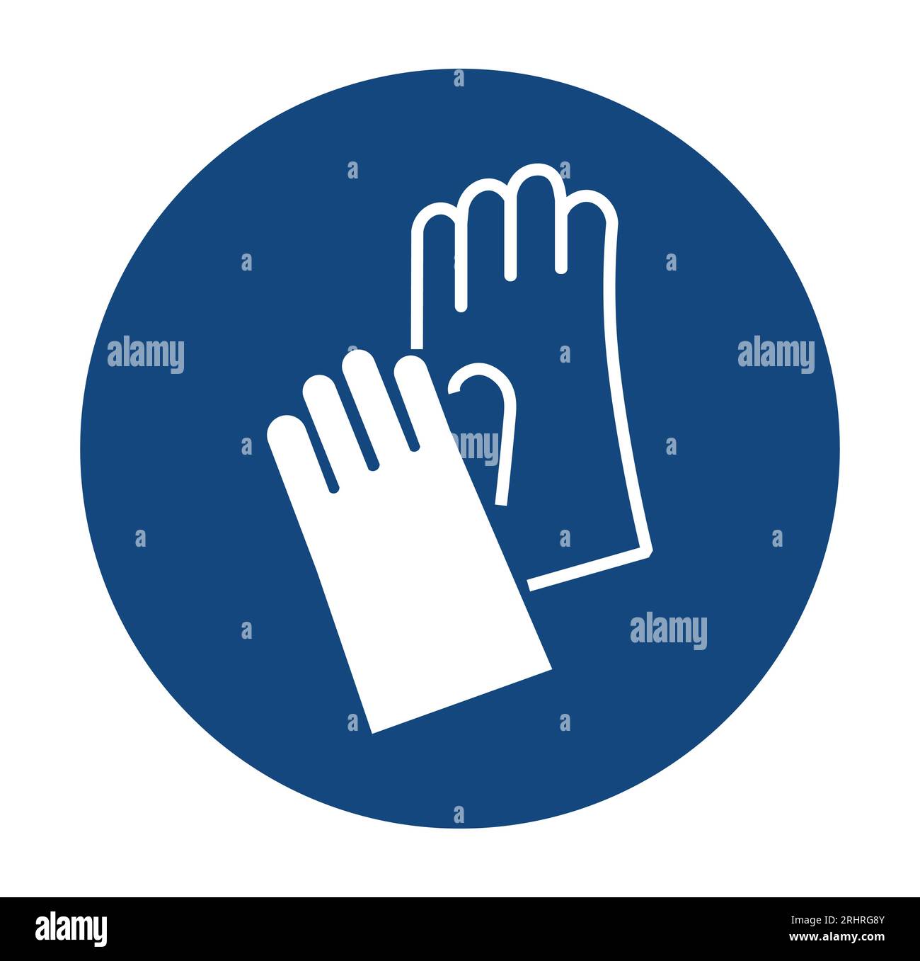 Wear Protective Gloves Symbol Stock Vector Image & Art - Alamy