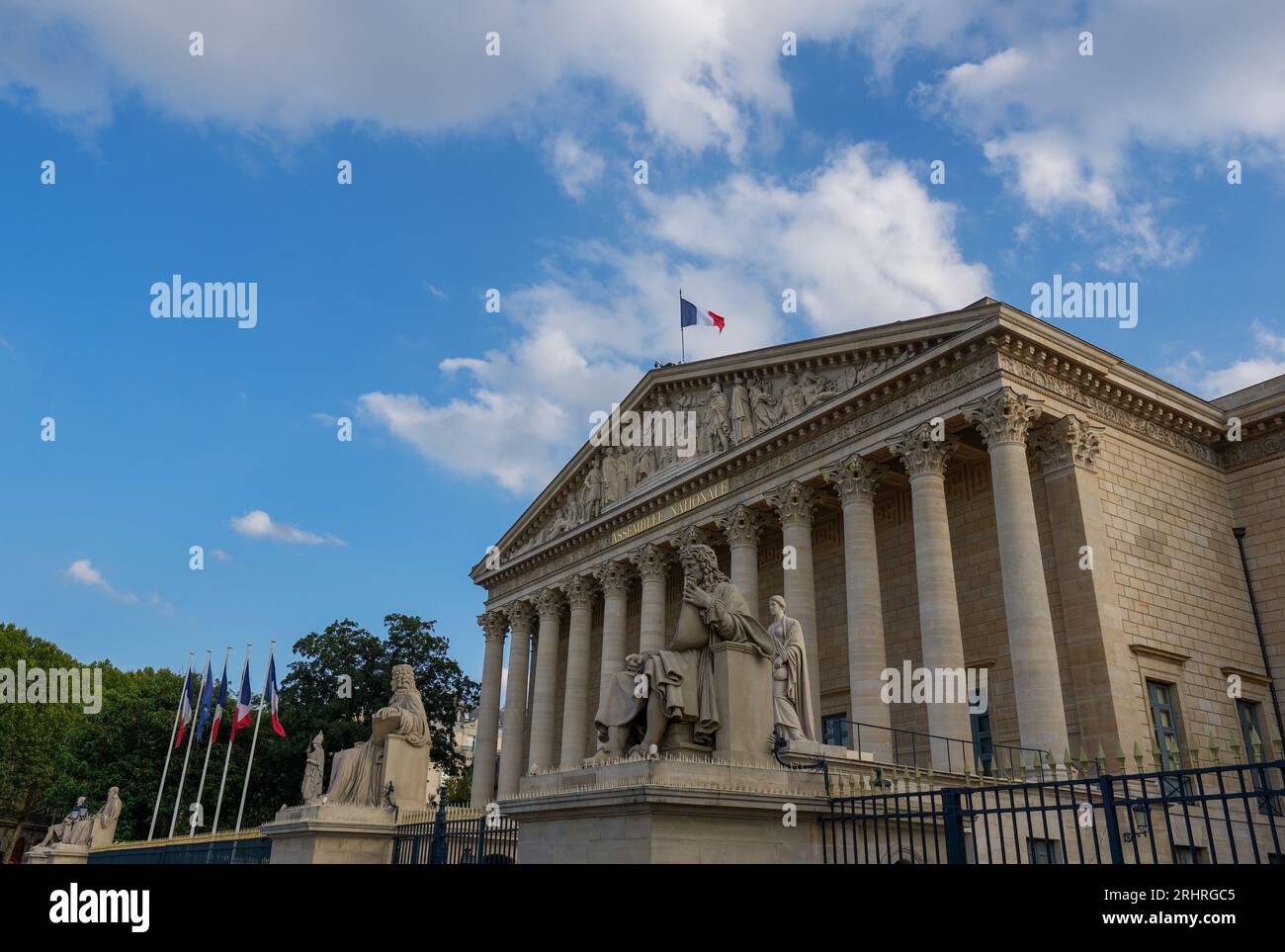 Facade of the French National Assembly - Paris, France Stock Photo - Alamy