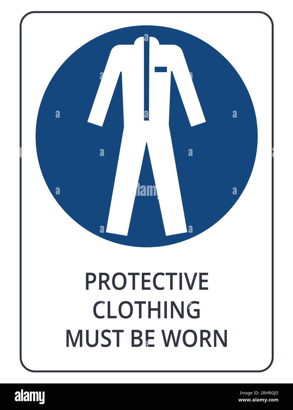 Protective Clothing Sign with Label Stock Vector Image & Art - Alamy