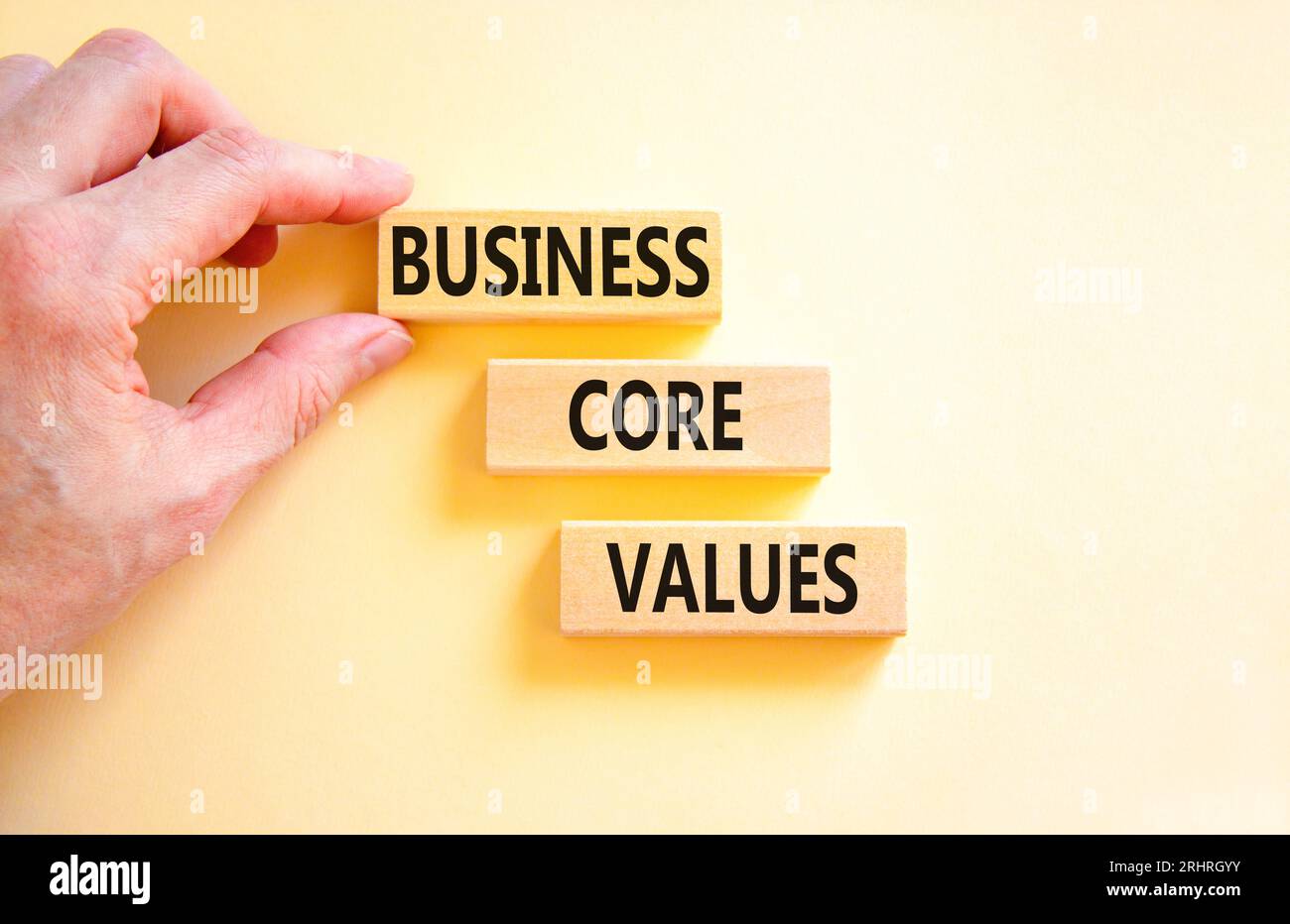Business core values symbol. Concept words Business core values on ...