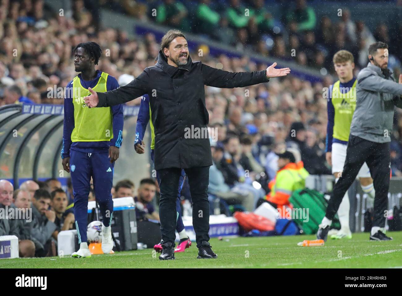 Daniel Farke manager of Leeds United during the Sky Bet Championship ...