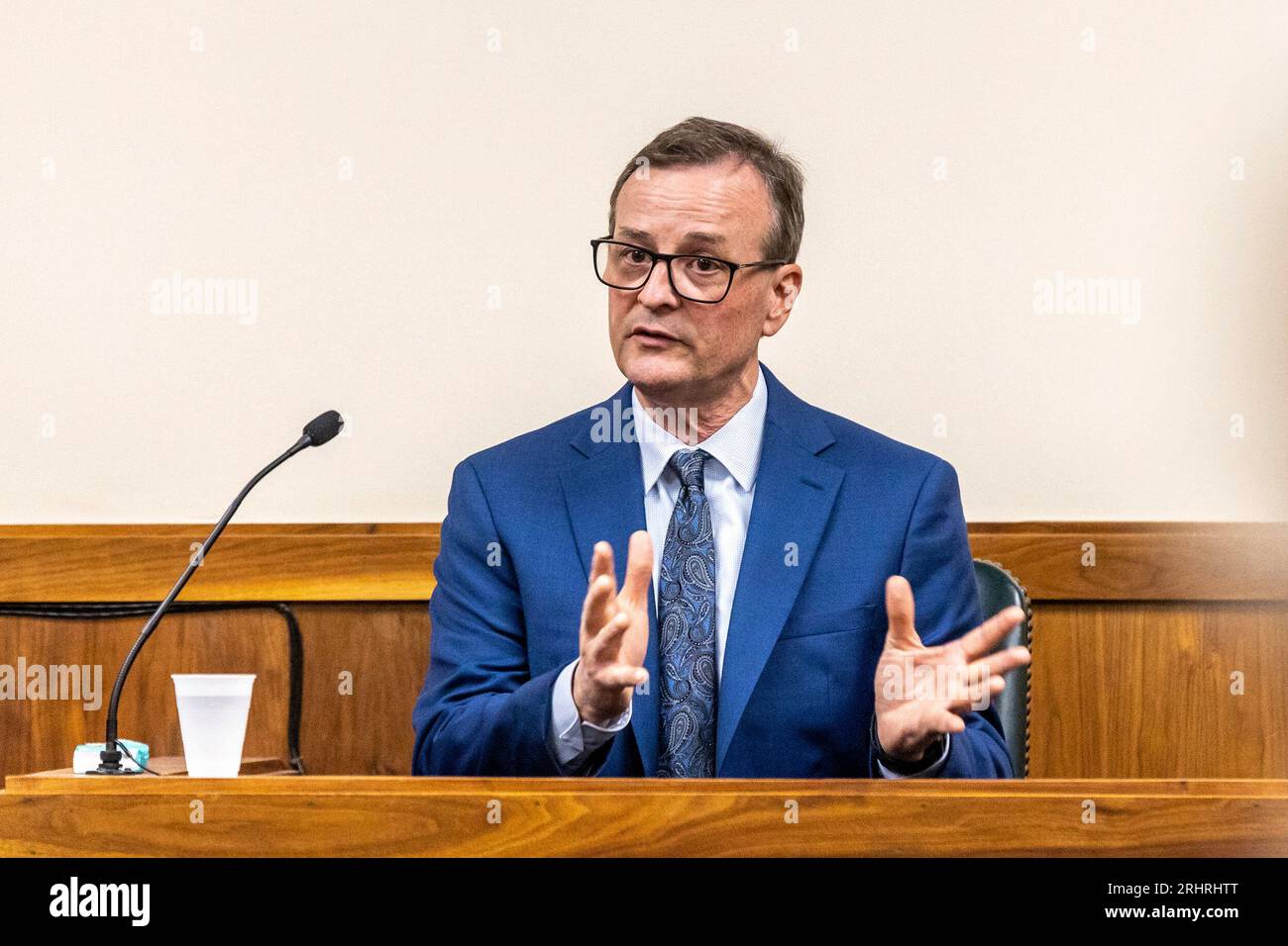 Stephen Mercer testifies during a hearing for Bryan Kohberger, Friday ...