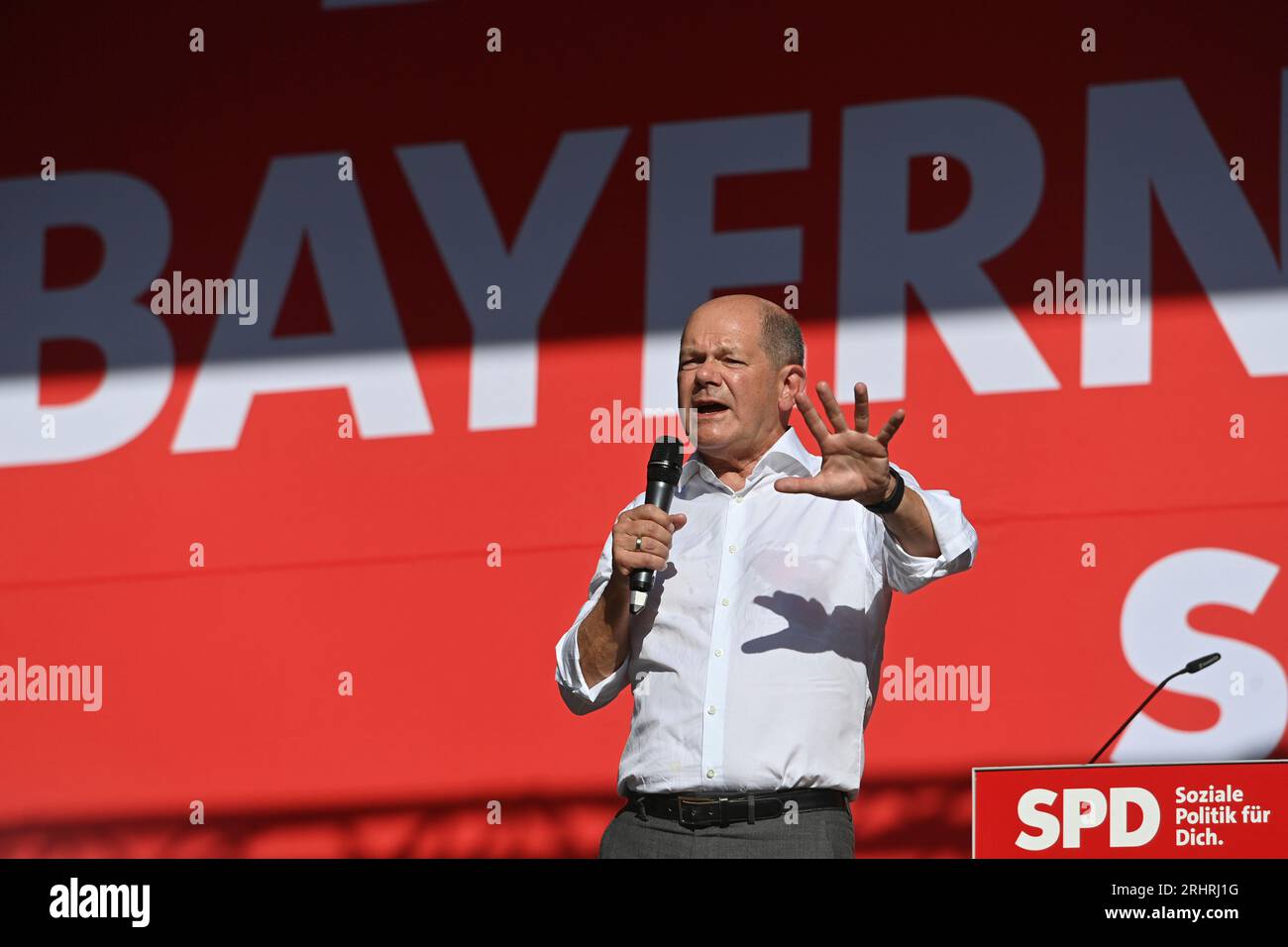 Olaf SCHOLZ. Election campaign start of the Bavaria SPD with Federal ...