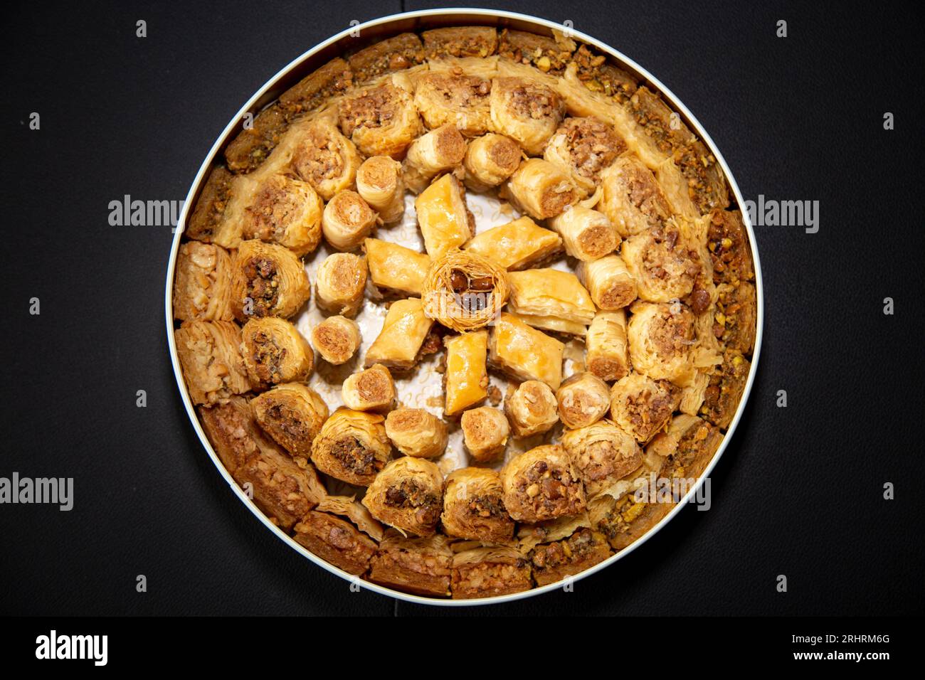 Traditional Syrian Lebanese sweets known as baklava Stock Photo - Alamy