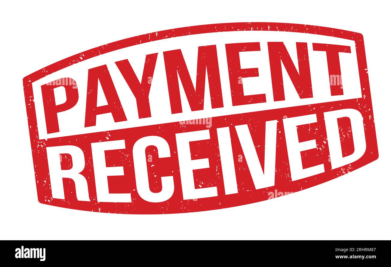 Payment received grunge rubber stamp on white background, vector ...