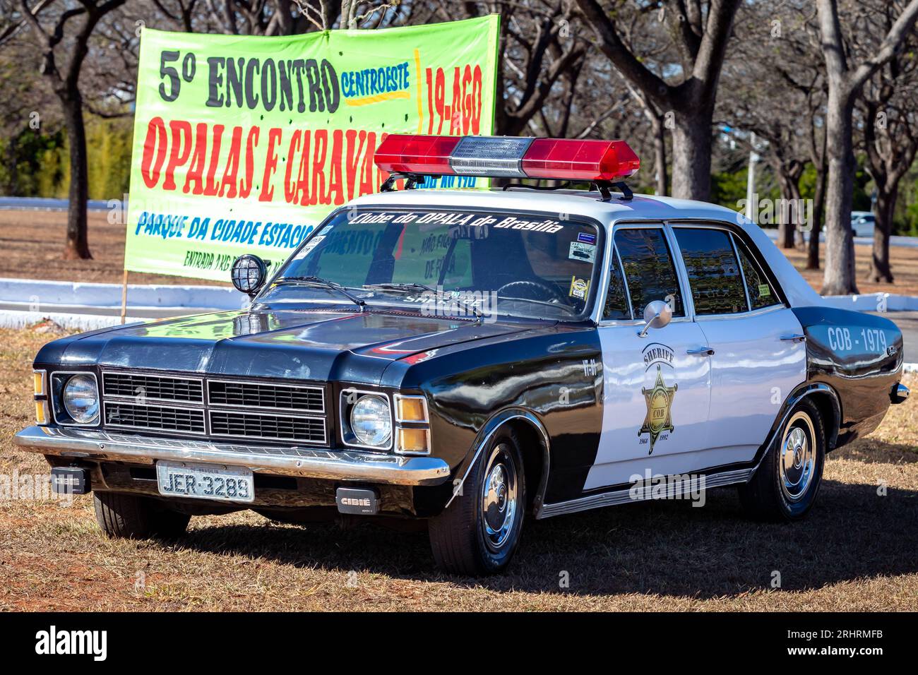 Typical police car, Opala year 1979 Stock Photo - Alamy