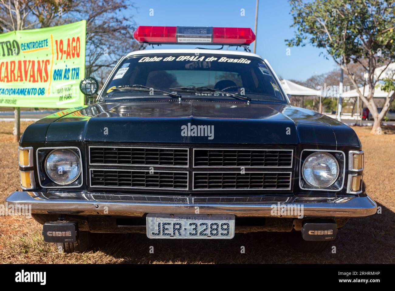 Typical police car, Opala year 1979 Stock Photo - Alamy