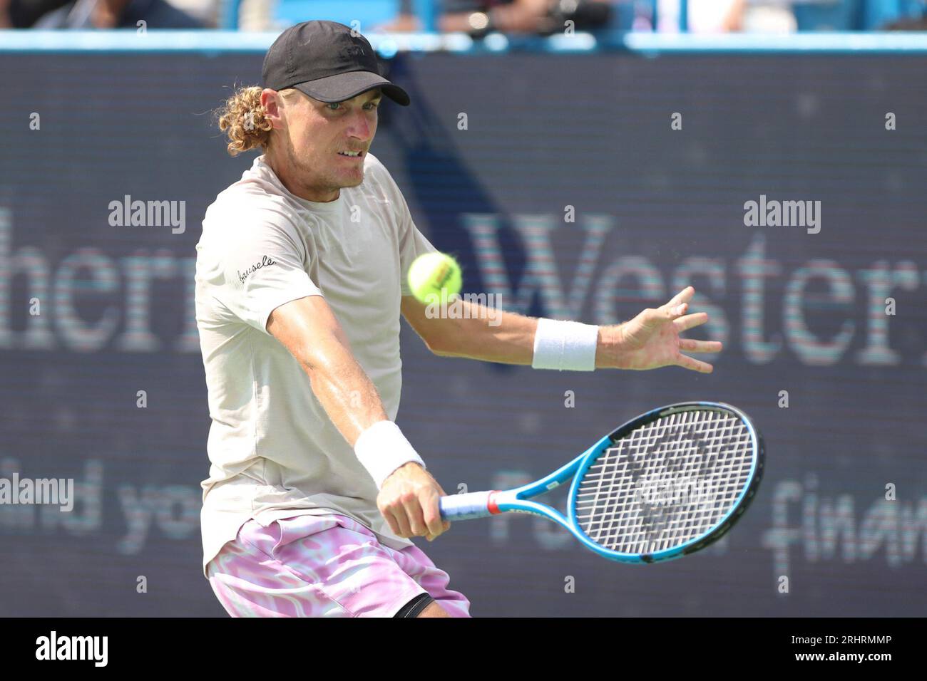 CINCINNATI, OH - AUGUST 18: Max Purcell of Australia hits a backhand ...