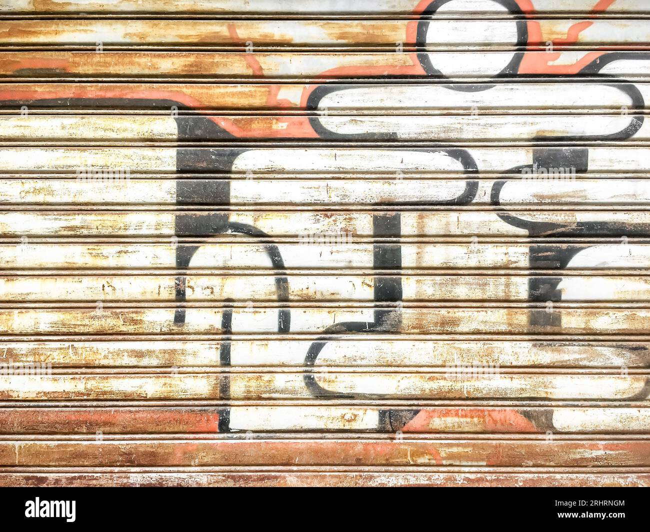Street art painted on roller shutter hi-res stock photography and ...