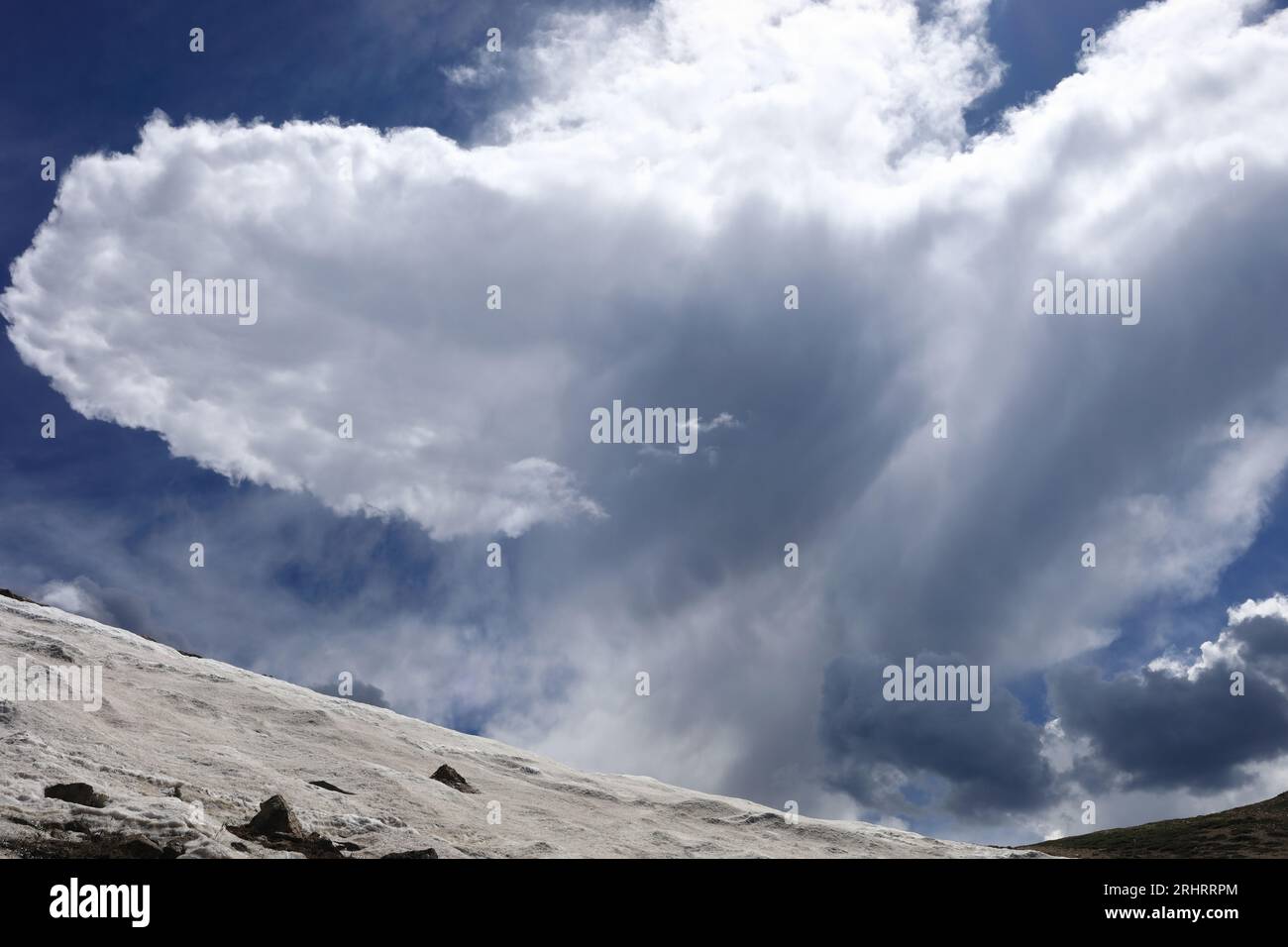 Snow and clouds Stock Photo - Alamy