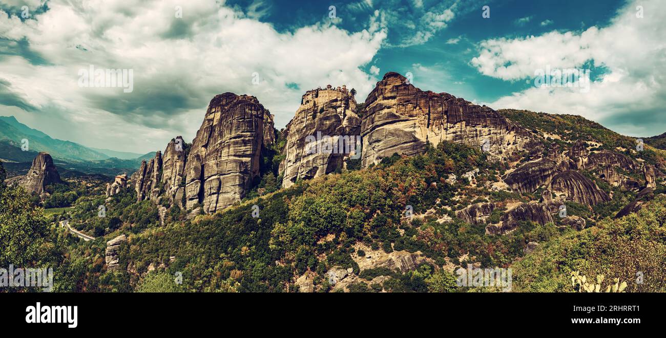 Meteora rocks, Greece Stock Photo - Alamy