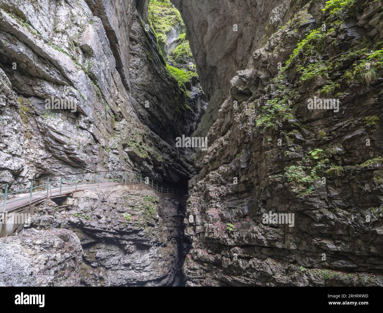 Breitachklamm gorge, Germany, Bavaria, Allgaeu, Oberstdorf Stock Photo ...