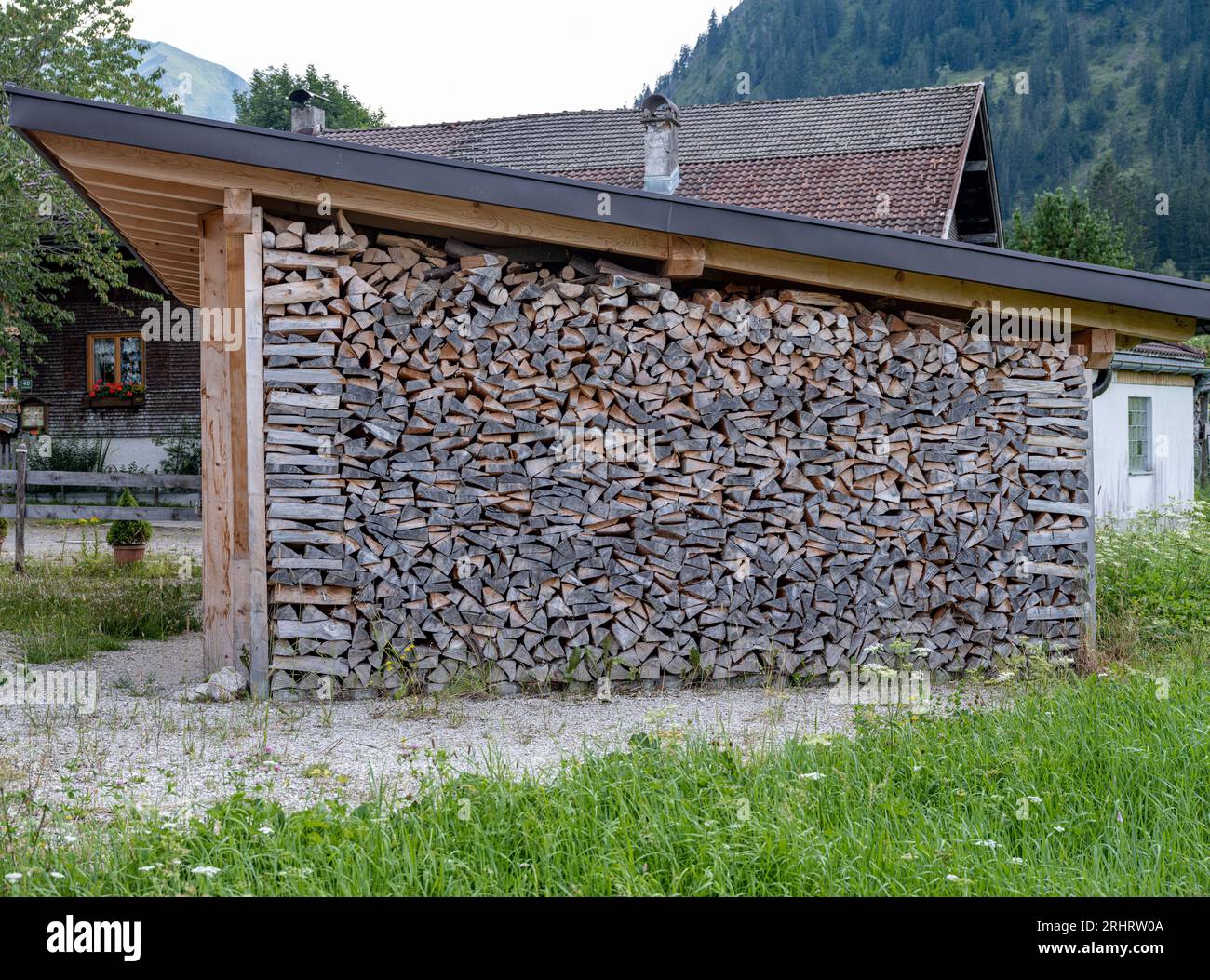 Wood stack austria hi-res stock photography and images - Alamy