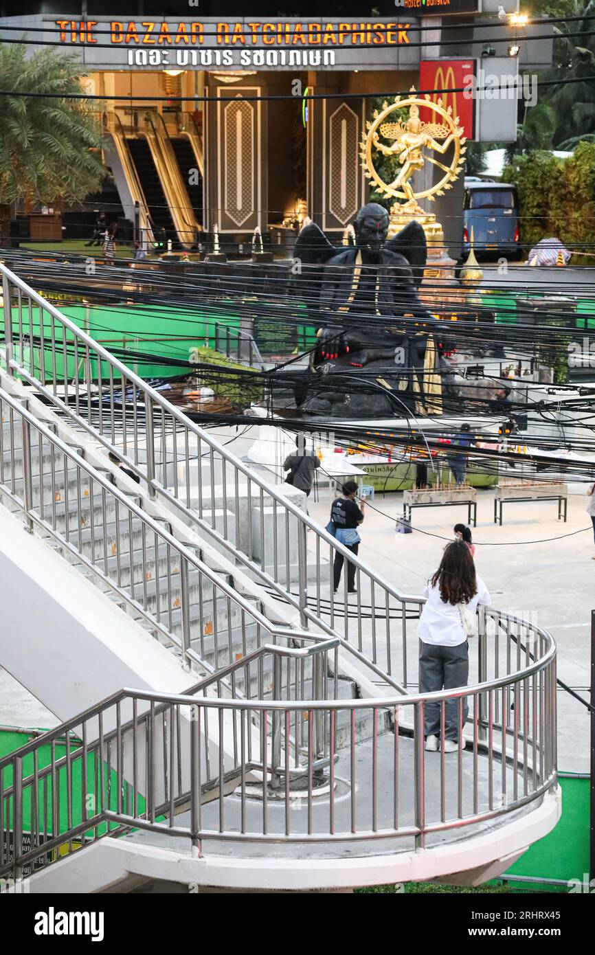 Bangkok, Thailand. 18th Aug, 2023. The Kru Kai Kaew sculpture is ...