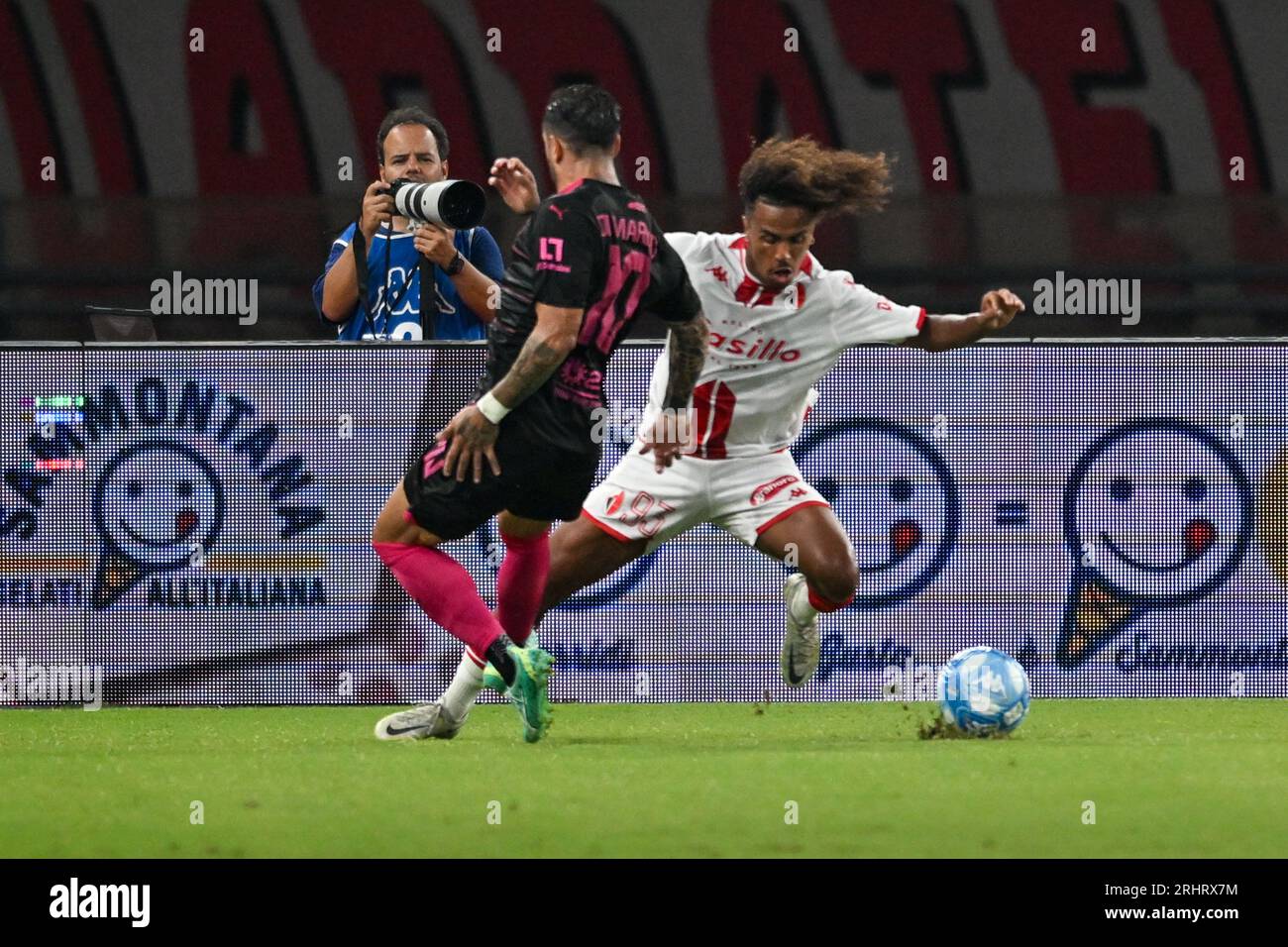 Bari, Italy. 18th Aug, 2023. Palermo F.C.â€™s Roberto Insigne in action ...