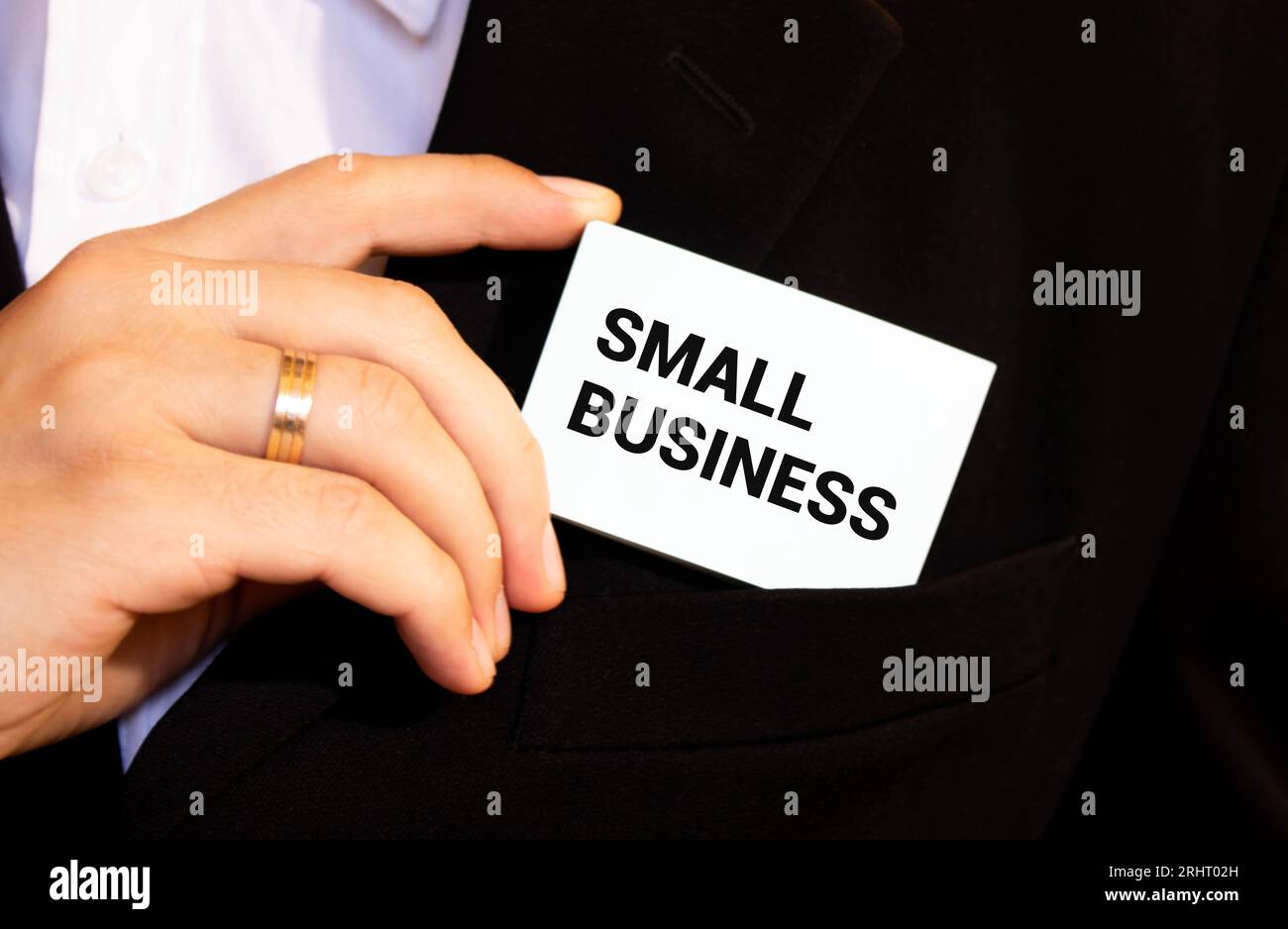 SMALL BUSINESS text on paper on a chart background Stock Photo - Alamy