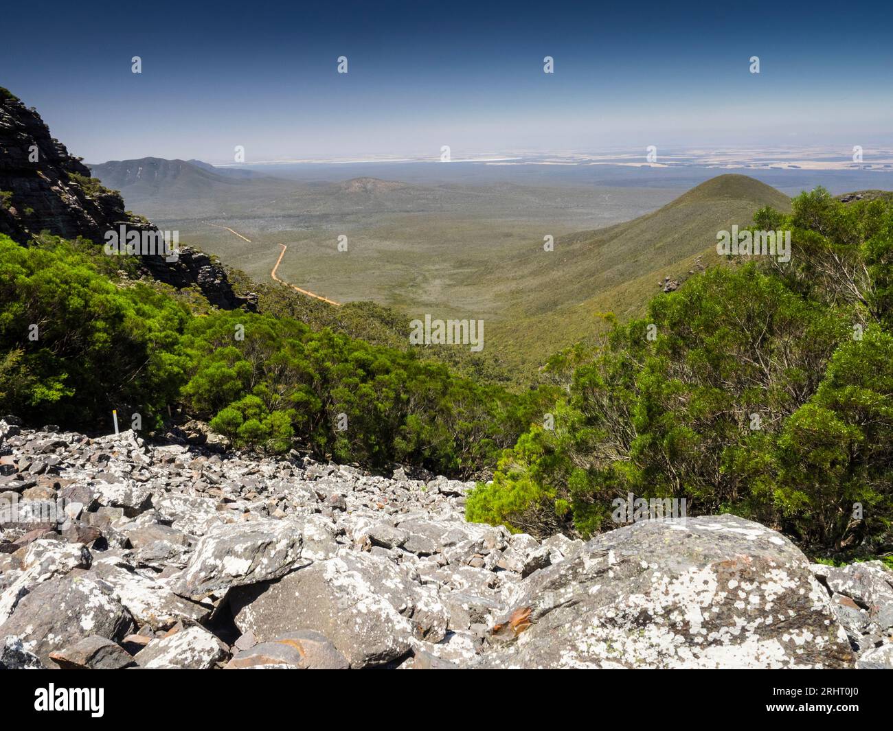 View from the boulder field, Toolbrunup Peak, Stirling Ranges National ...