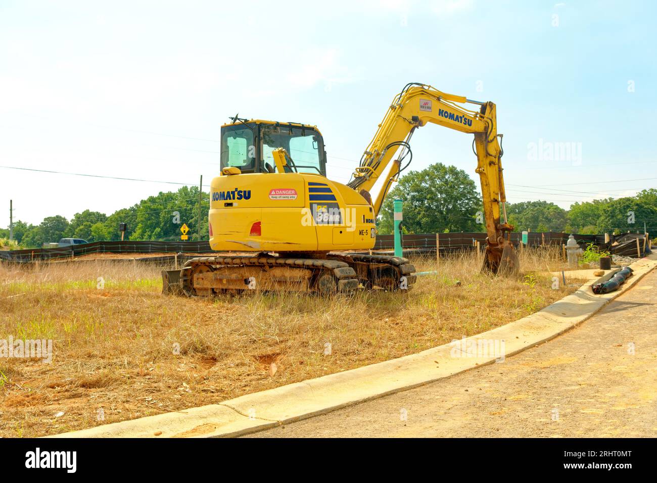 Equipment at Residential Construction Site Stock Photo - Alamy