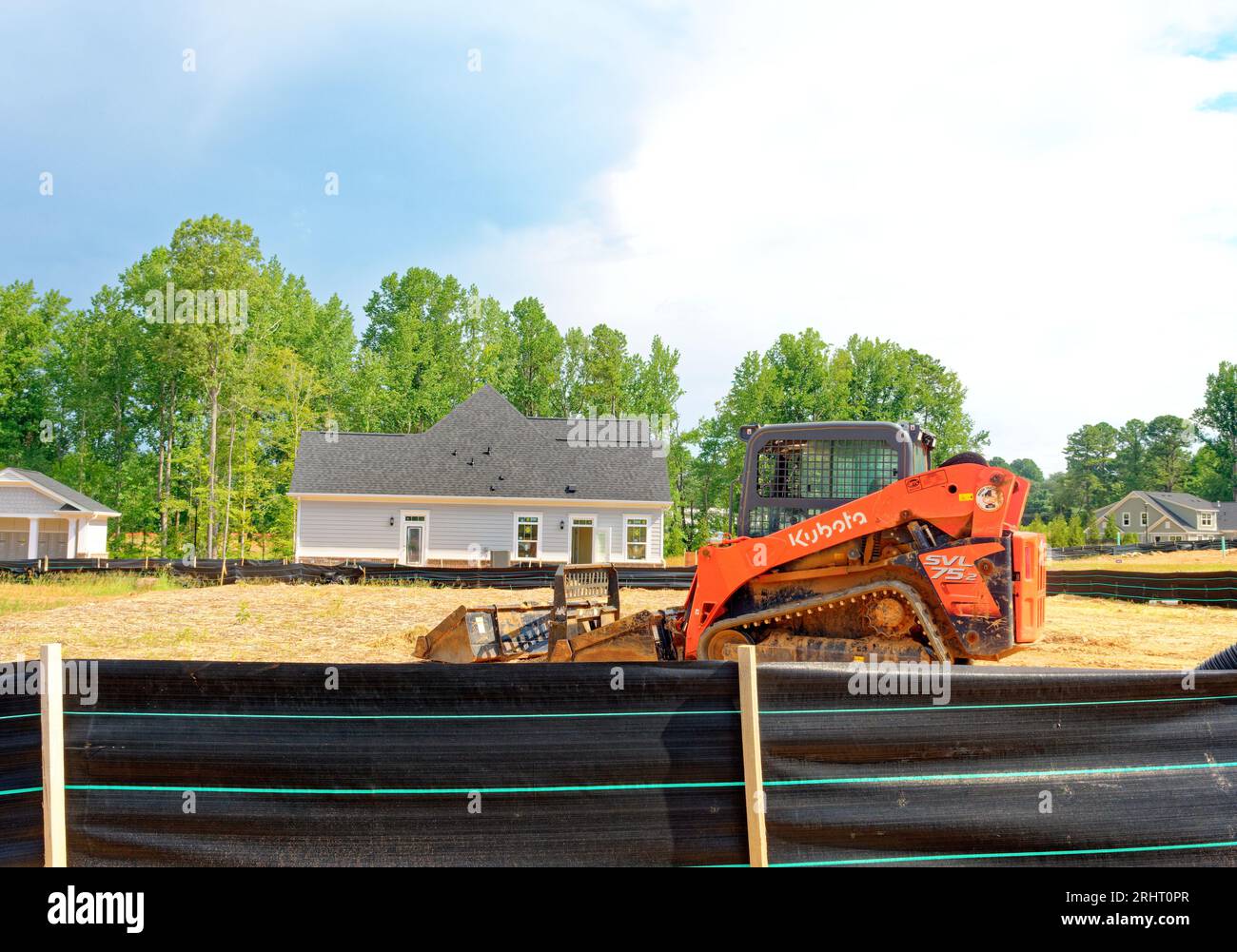 Equipment at Residential Construction Site Stock Photo - Alamy