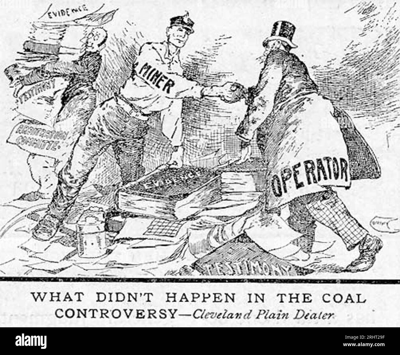 Cartoon from the Cleveland Dealer Stock Photo - Alamy