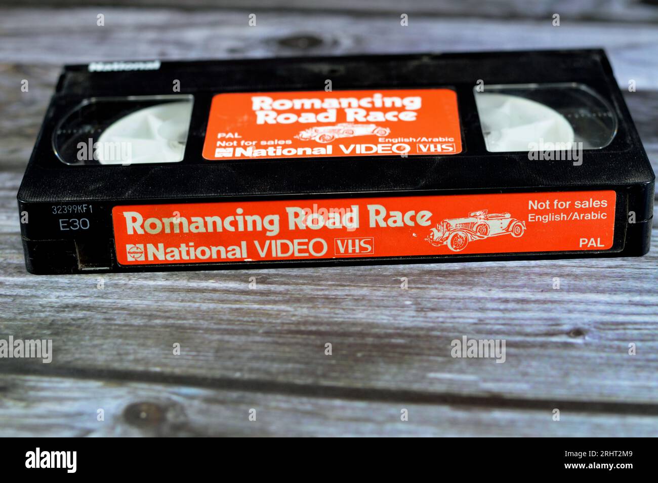 Giza, Egypt, August 12 2023: National VHS video cassette tape, with ...