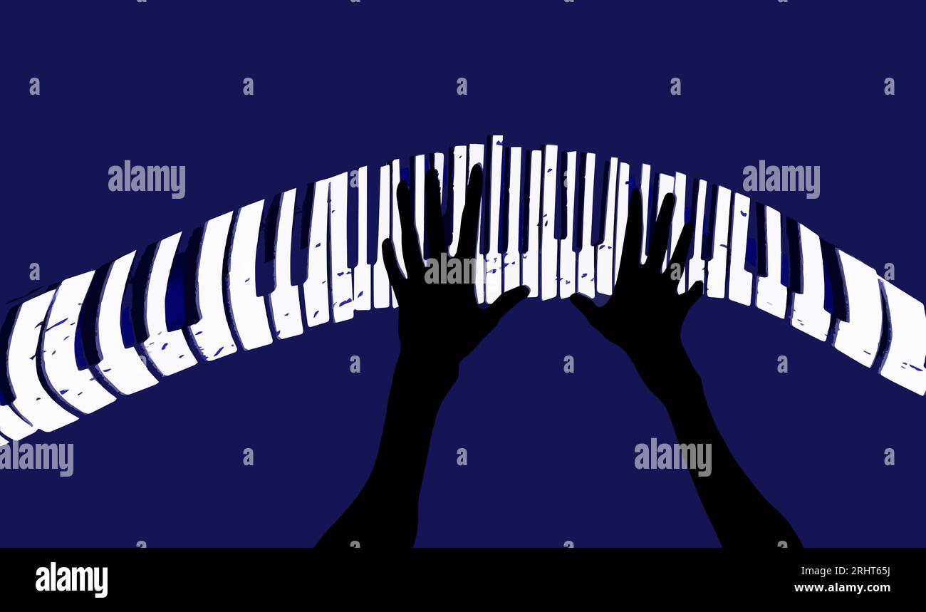 Piano piano keyboard distorted hi-res stock photography and images - Alamy
