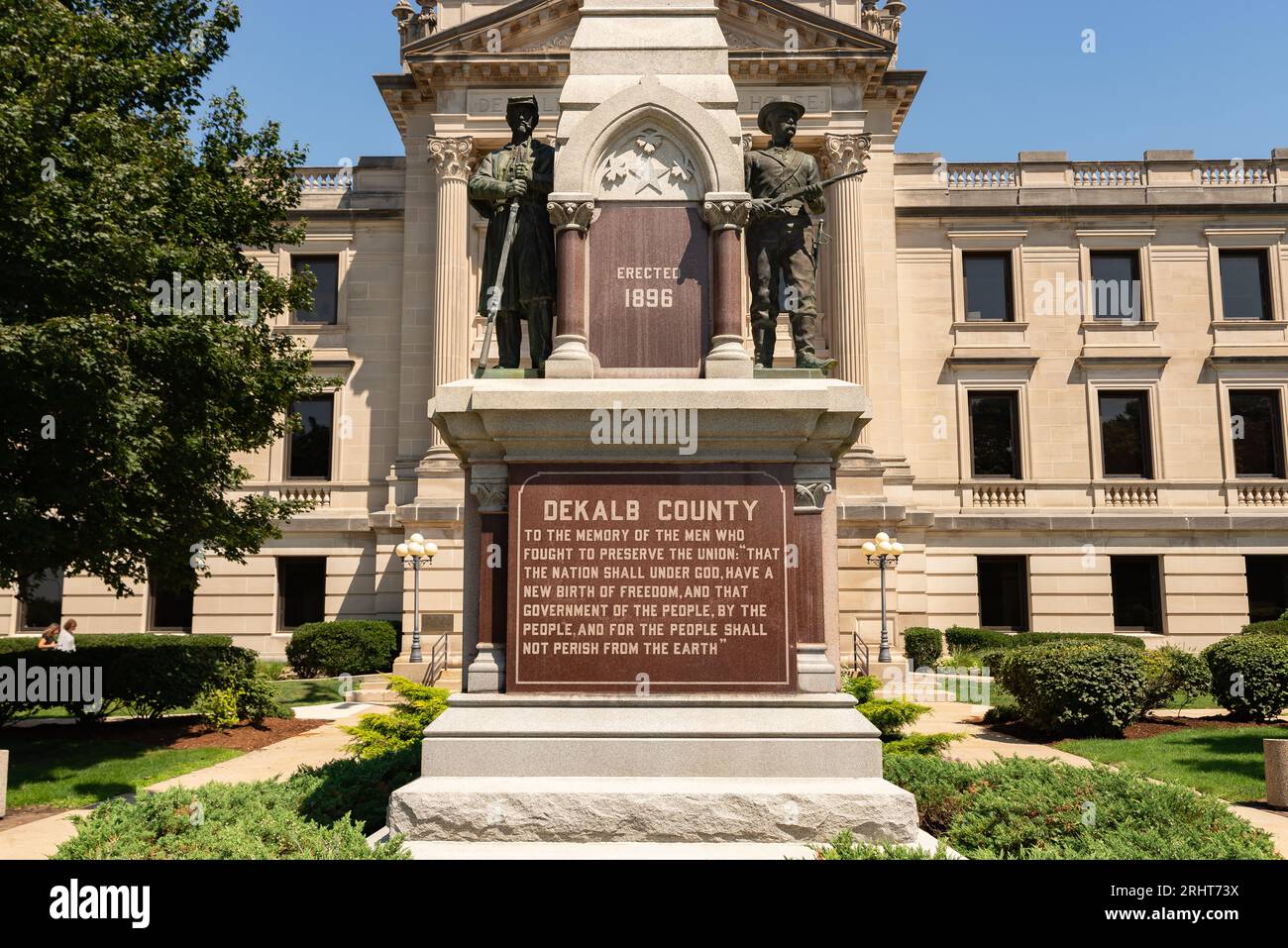 Exterior of the DeKalb County Courthouse in Sycamore, Illinois, USA ...